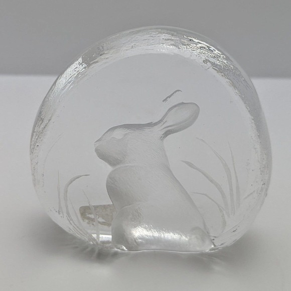 Mats Jonasson | Accents | Mats Jonasson Sweden Crystal Etched Rabbit ...